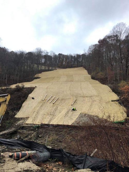 Hill Side Slip Repair - PINE BELT ENERGY SERVICES